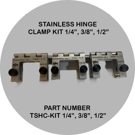 STAINLESS HINGE CLAMP KIT 1/4”, 3/8”, 1/2” – TechSouth Products