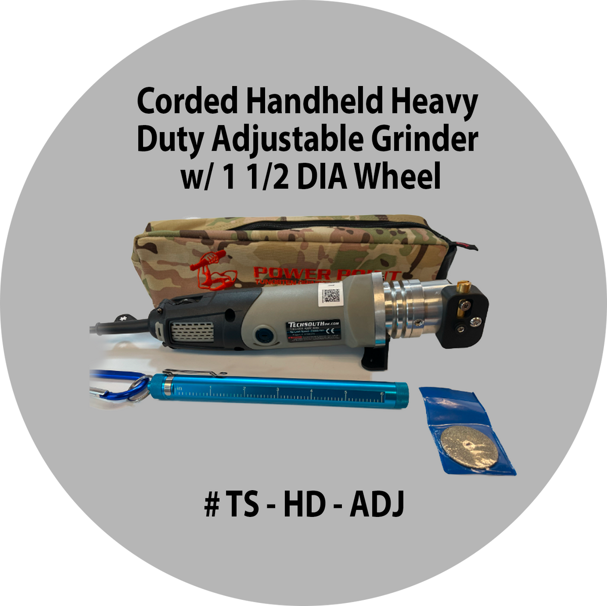 New Corded Handheld Heavy Duty Adjustable Grinder with Inch and a Half ...