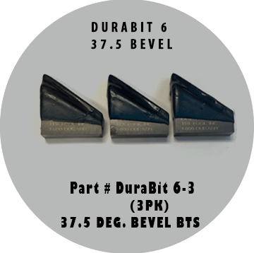Durabit 6/37.5 Deg Tri tool Bevel Bits Qty (3) bits – TechSouth Products