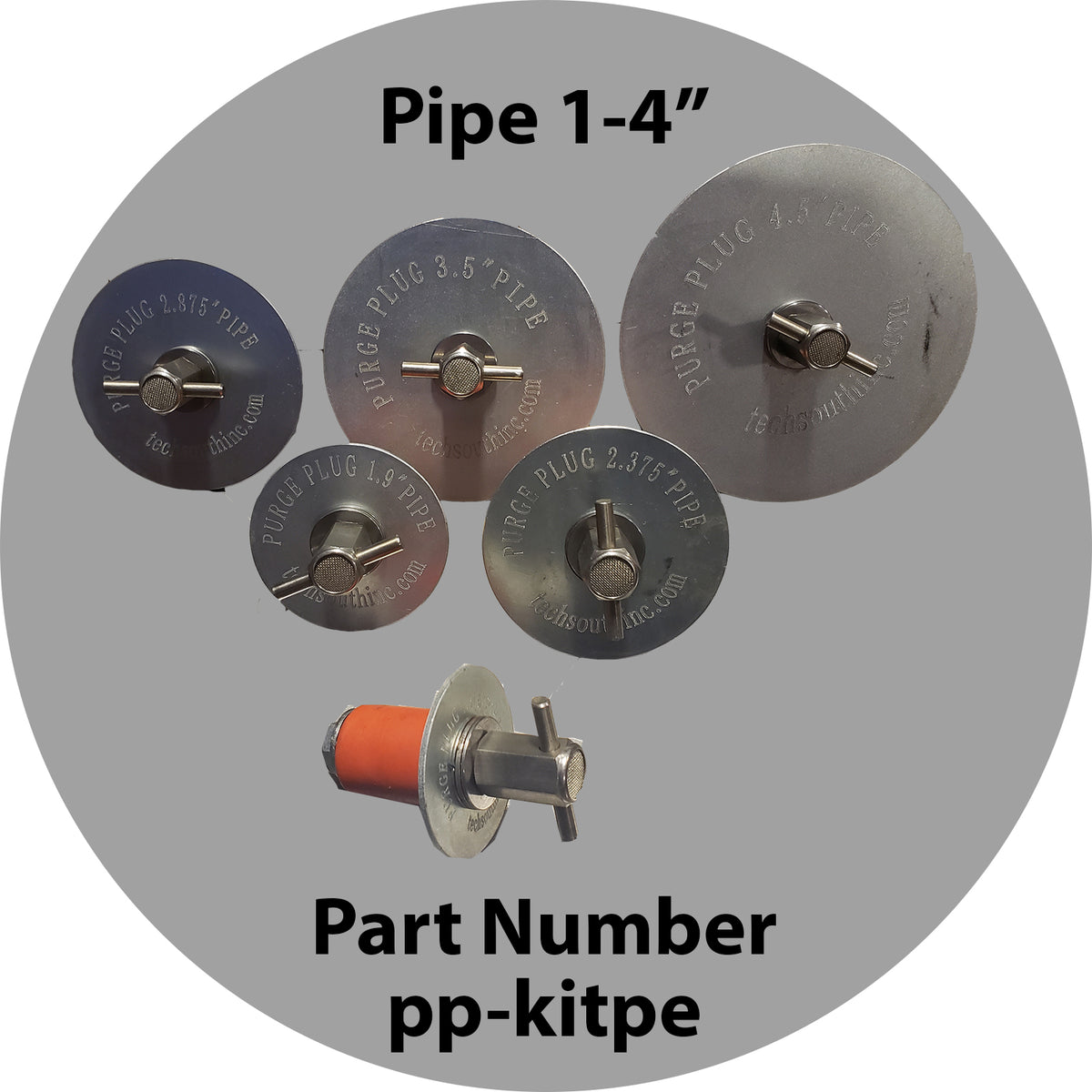 Purge Plug Outlet Kit 1-4" Pipe – TechSouth Products